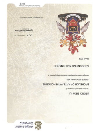 BA HONS Cert | PDF | Undergraduate Education | College Education