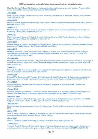 Psychosocial interventions for fatigue during cancer treatment with ...