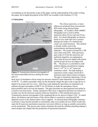 The Junctionless Transistor - George J. Ferko V | PDF