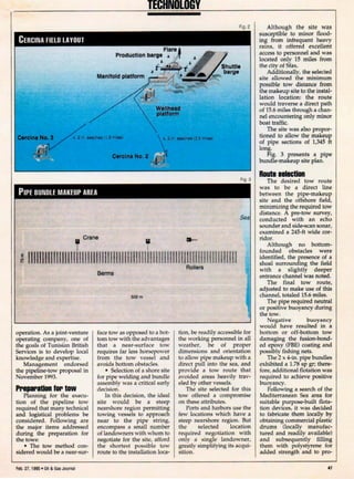 Pipeline tow cuts installation costs offshore Tunisia (OGJ-27 Feb 1995 ...