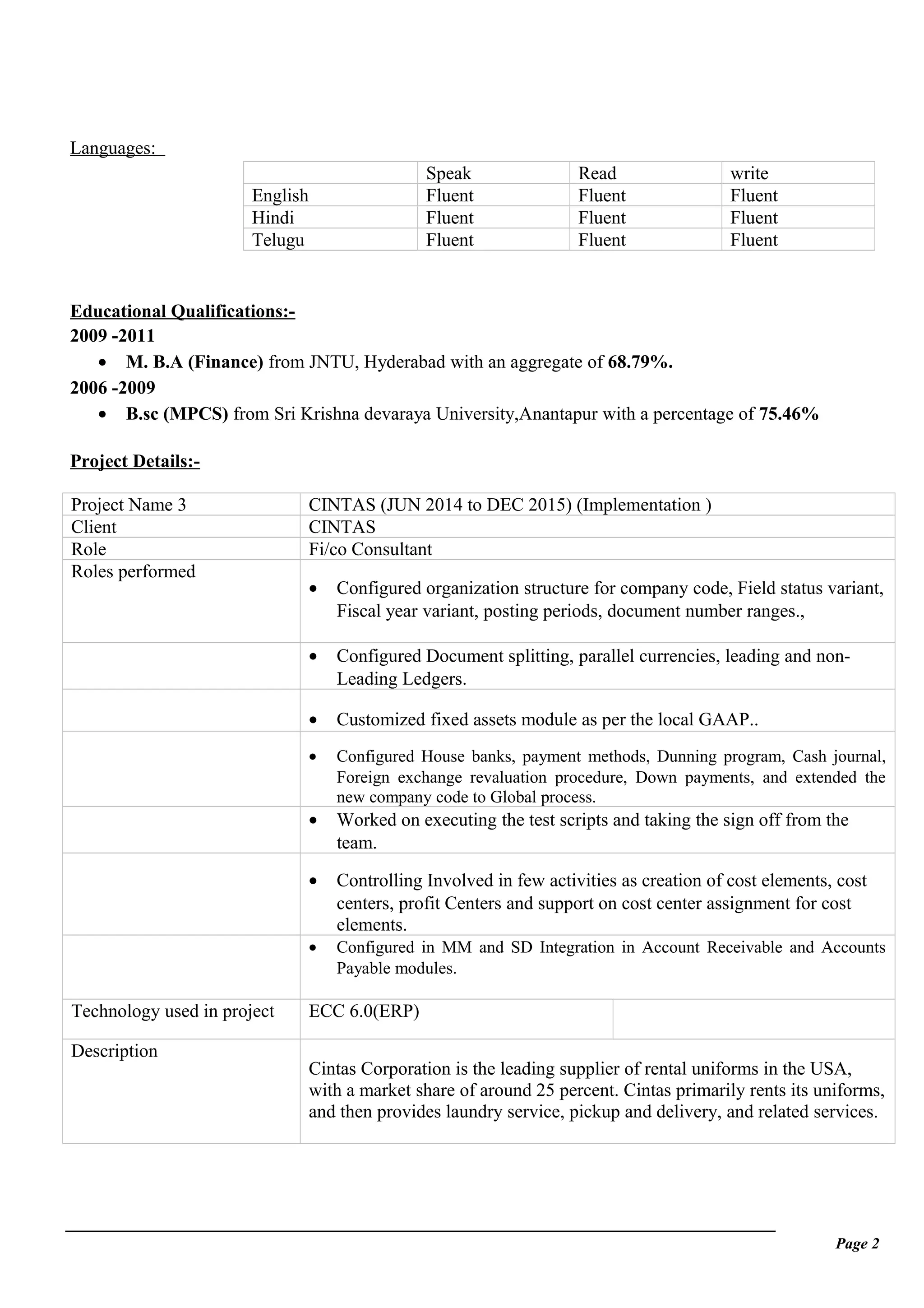 Suvarna Latha Malireddy-SAP FICO -3+ Years Experience | DOC