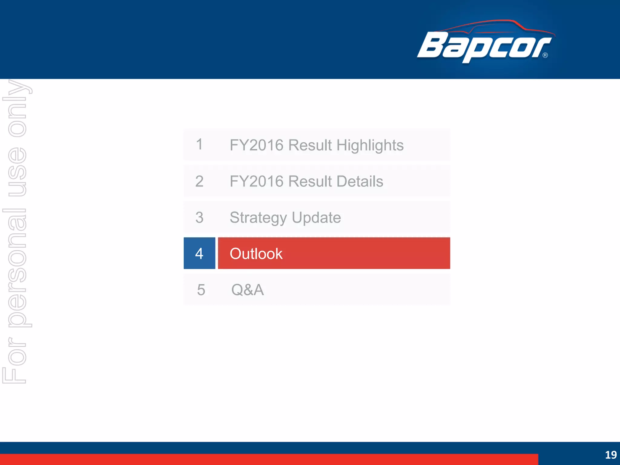 Bapcor Annual Report Presentation | PPT