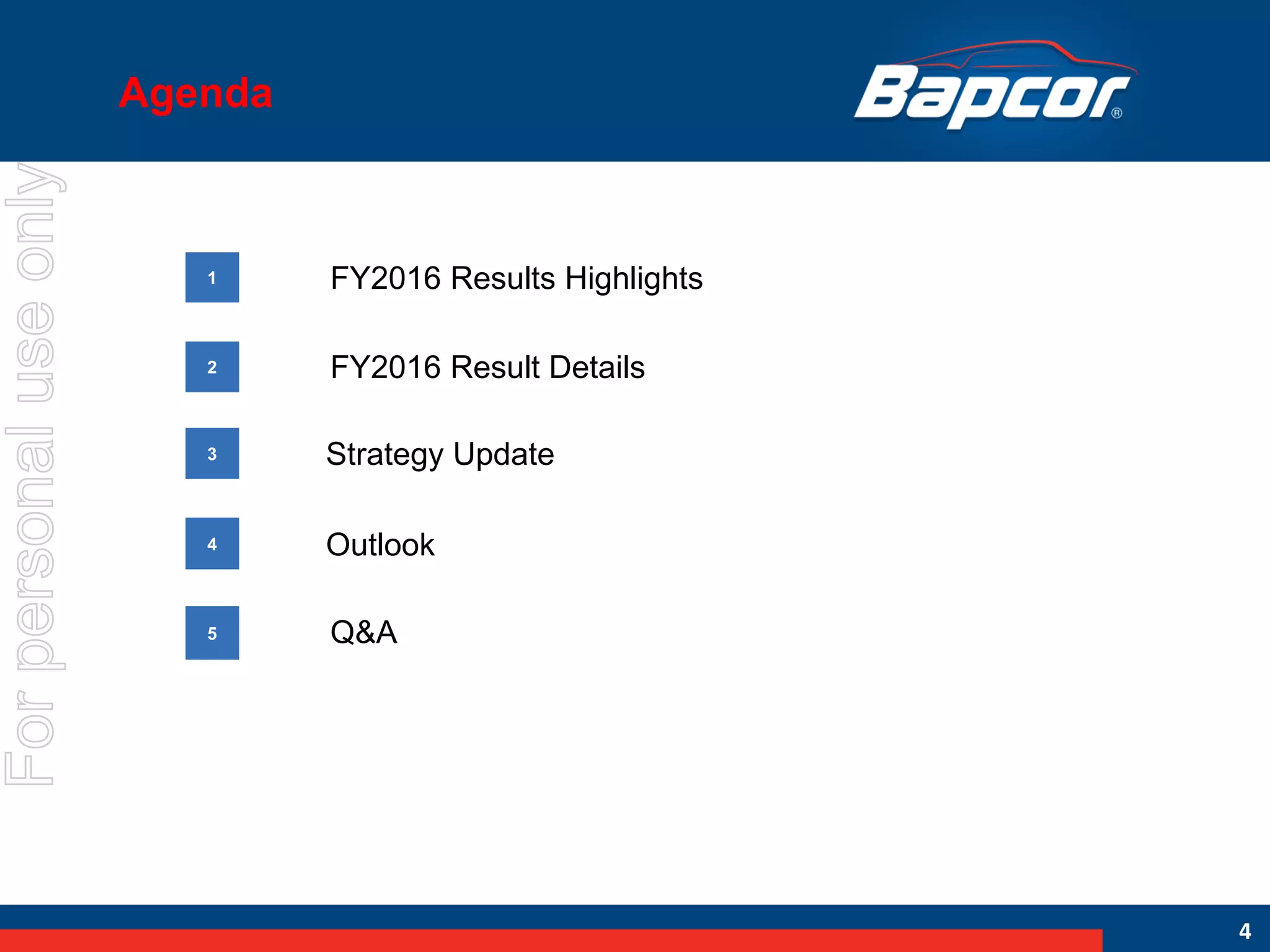 Bapcor Annual Report Presentation | PPT