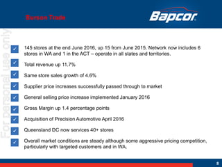 Bapcor Annual Report Presentation | PPT