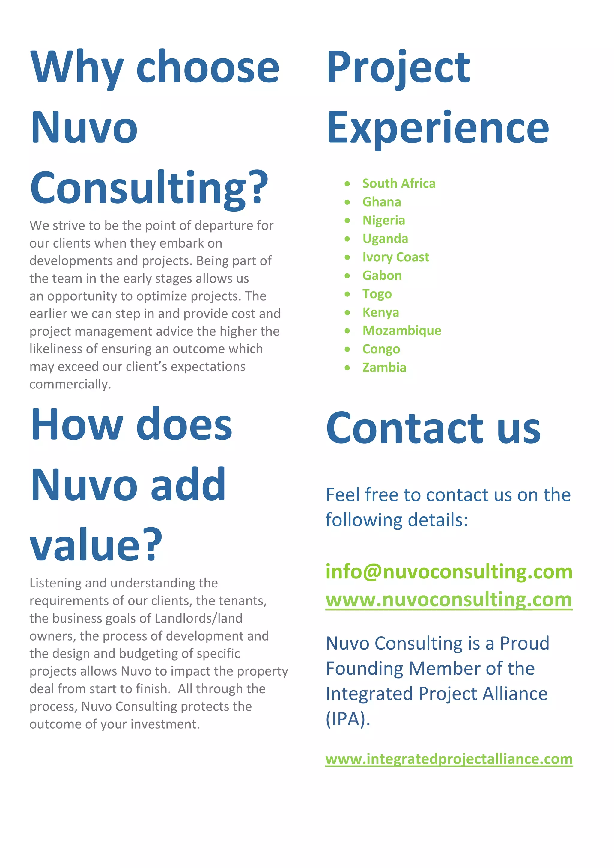 2016-Nuvo Capability Statement | PDF