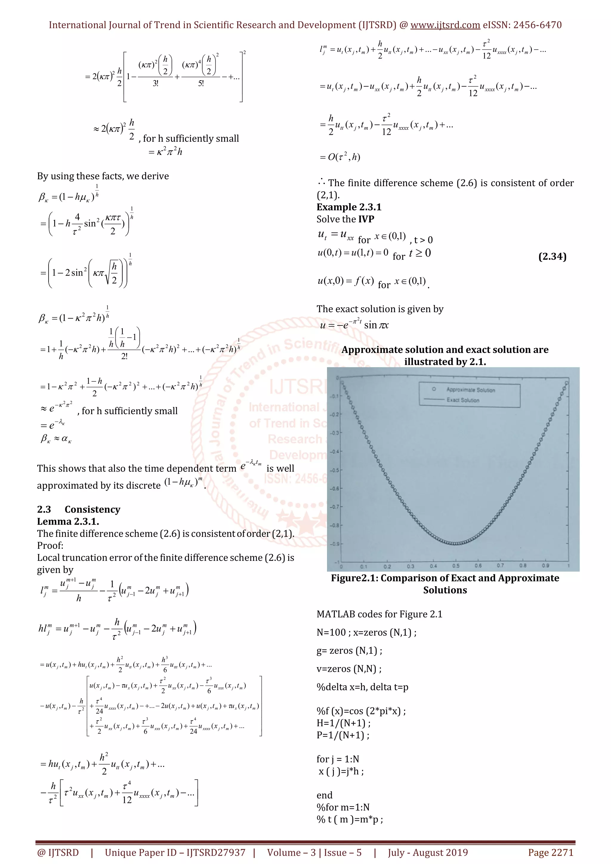 Errors in the Discretized Solution of a Differential Equation | PDF