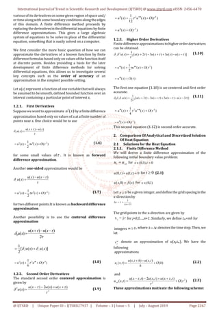 Errors in the Discretized Solution of a Differential Equation | PDF