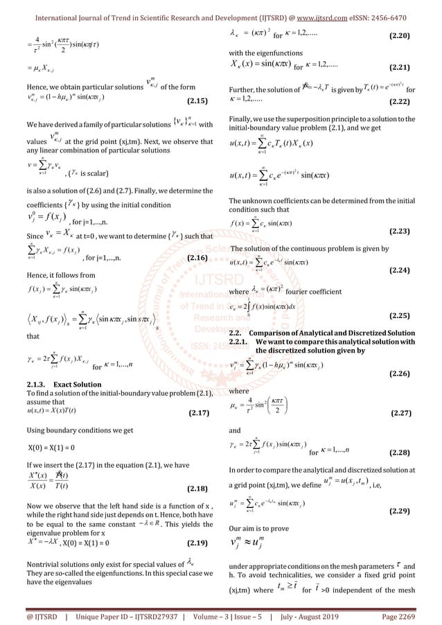 Errors in the Discretized Solution of a Differential Equation | PDF