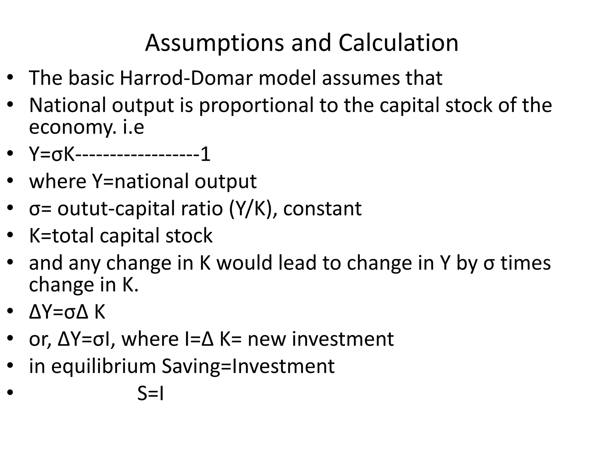 439HARROD DOMAR GROWTH MODEL (1).pptx