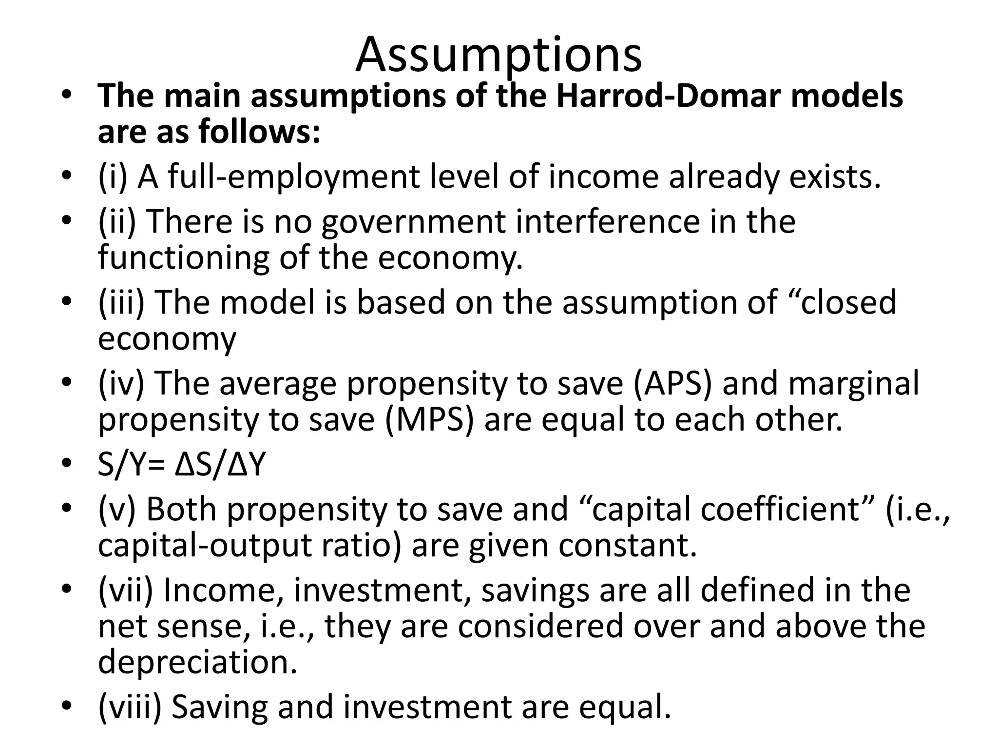 439HARROD DOMAR GROWTH MODEL (1).pptx