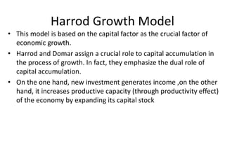 439HARROD DOMAR GROWTH MODEL (1).pptx