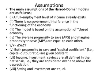 439HARROD DOMAR GROWTH MODEL (1).pptx