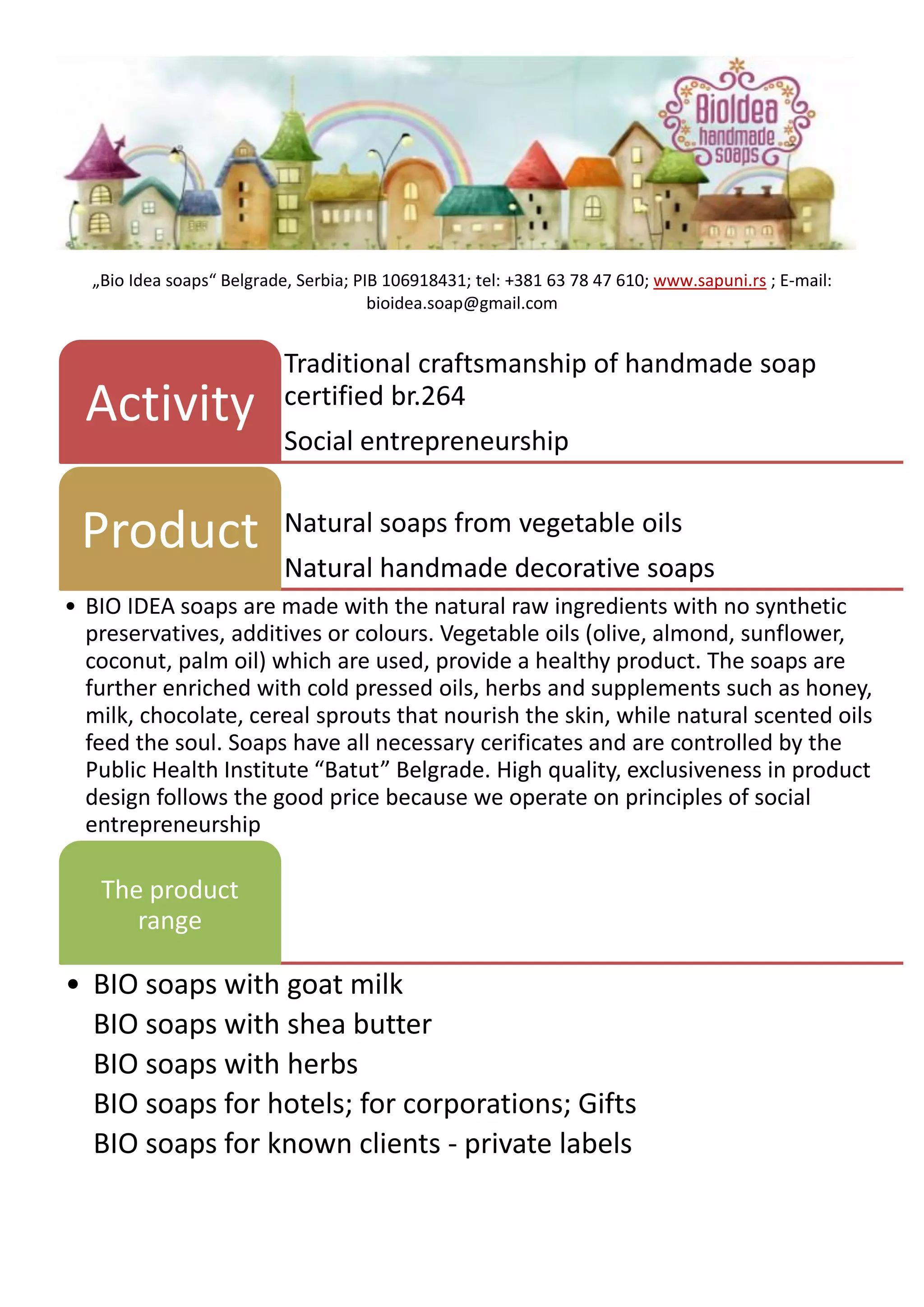 BIO IDEA sapuni KATALOGen | PDF