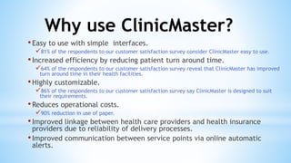 Presentation On ClinicMaster Software. | PPSX