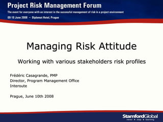 Managing Risk Attitude | PPTX