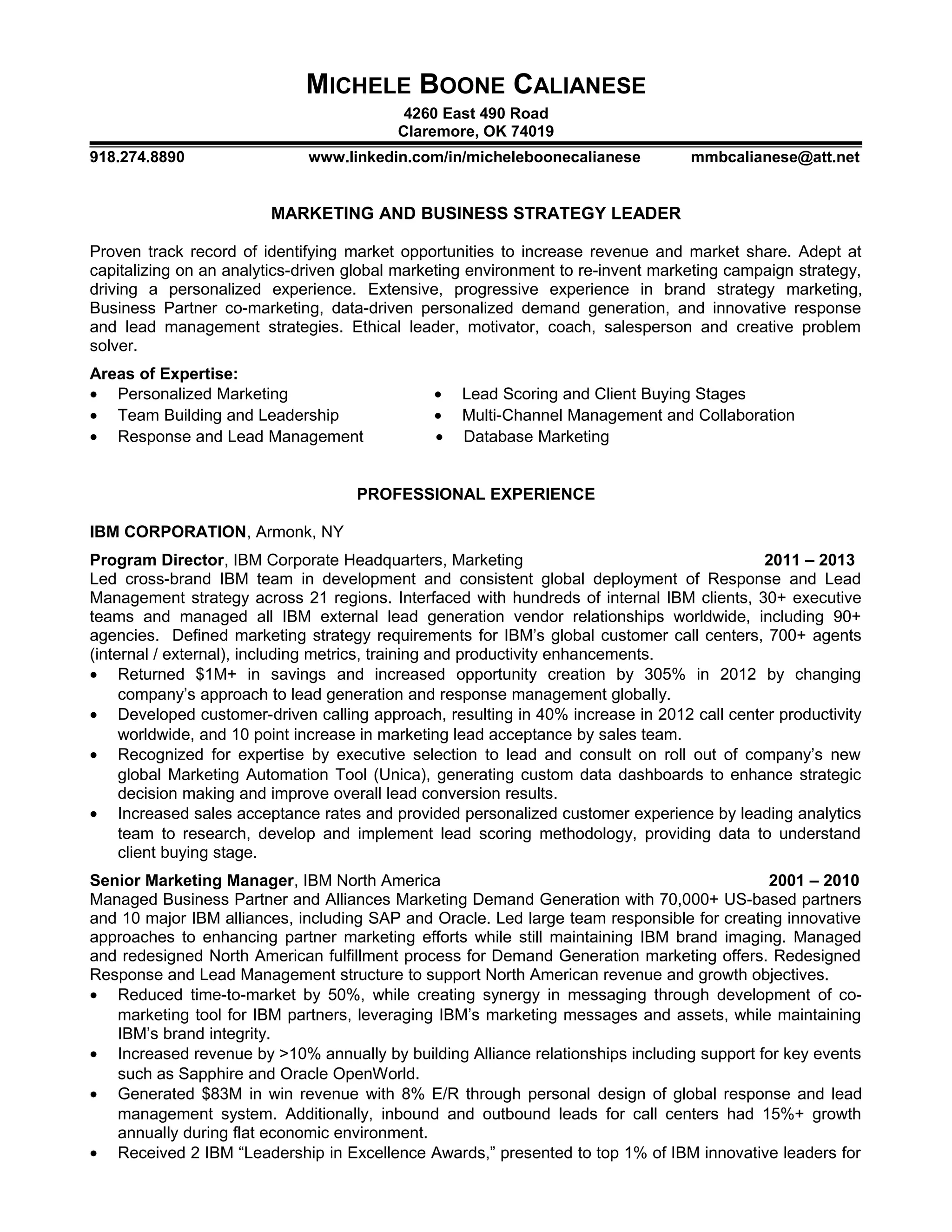 Calianese, Michele FINAL RESUME 052214 | DOC