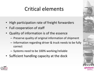 Digitalization of Cargo Handling at Schiphol Airport 3 sept BKK | PDF ...