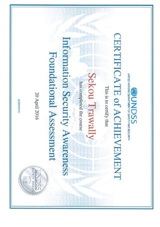 UNICEF Certificates | PDF