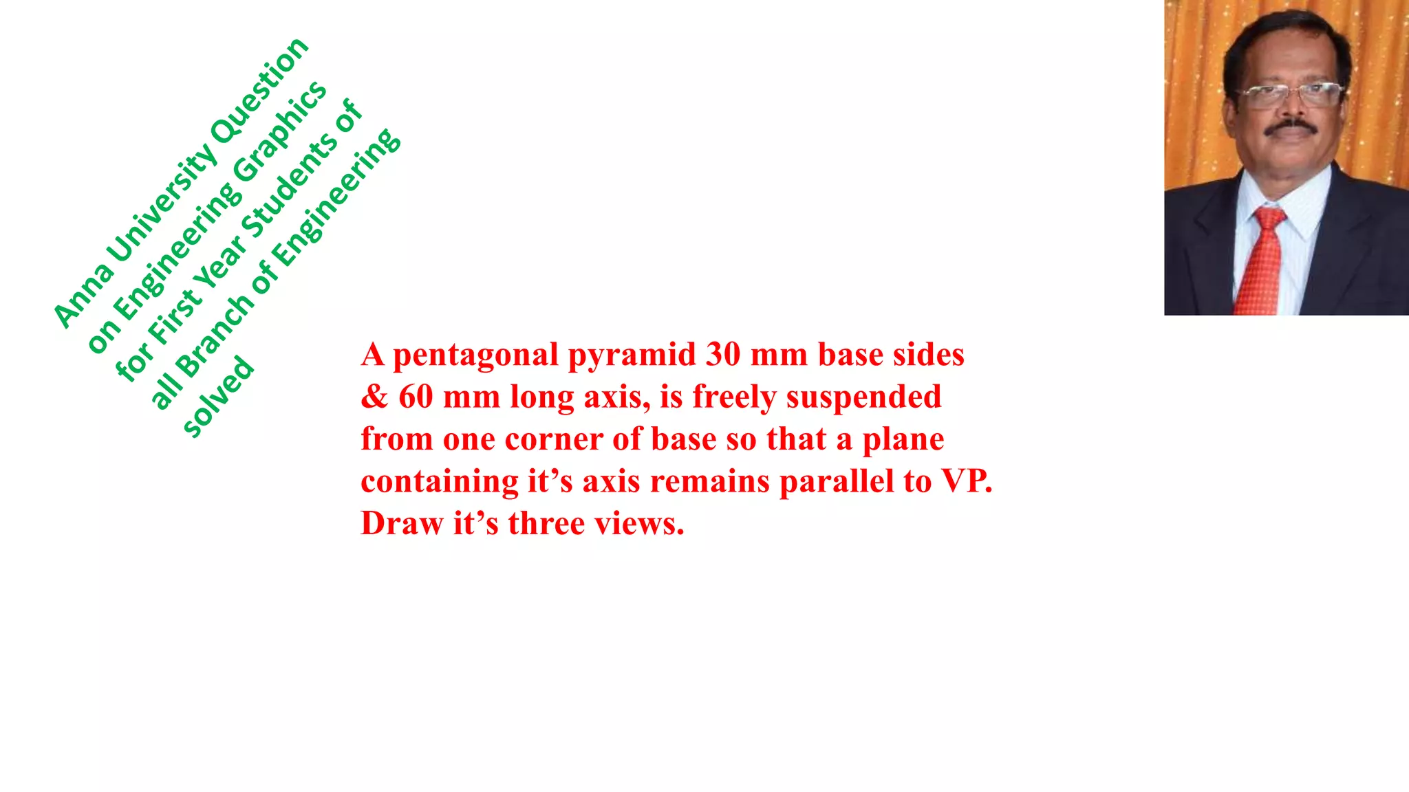 Projection of Pentagonal Pyramid | PPTX