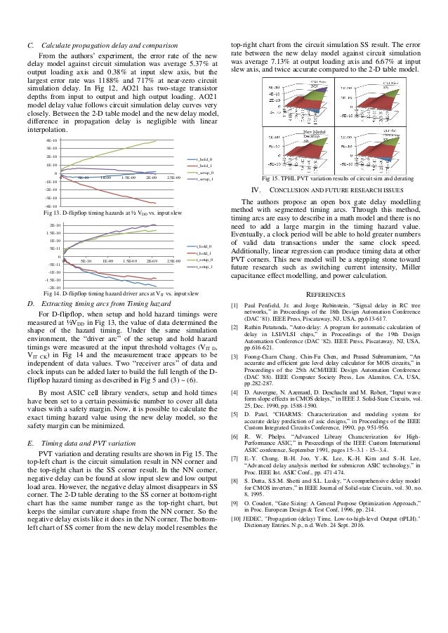 Segmented Timing Arc Gate Delay Modelling Method With Timing Anchor P
