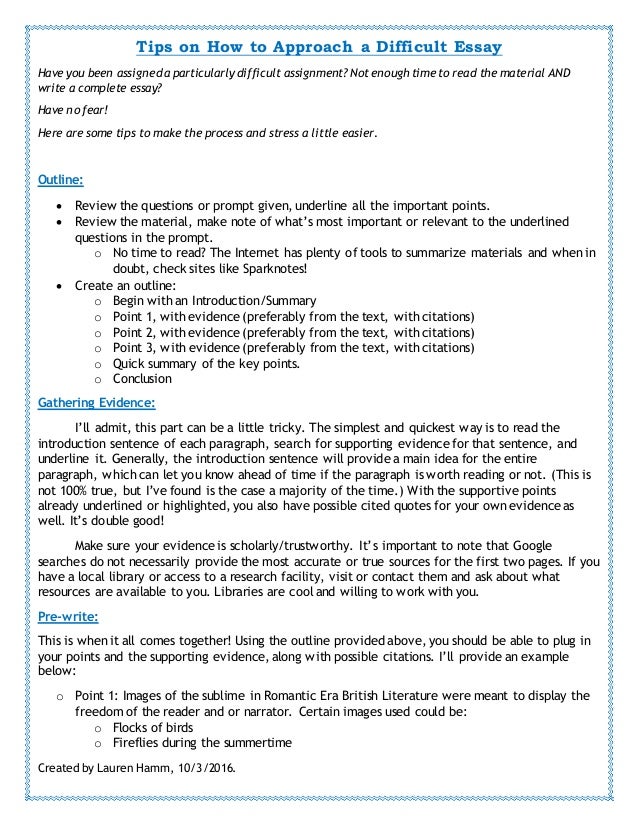 Tips On How To Approach A Difficult Essay tips-on-how-to-approach-a-difficult-essay