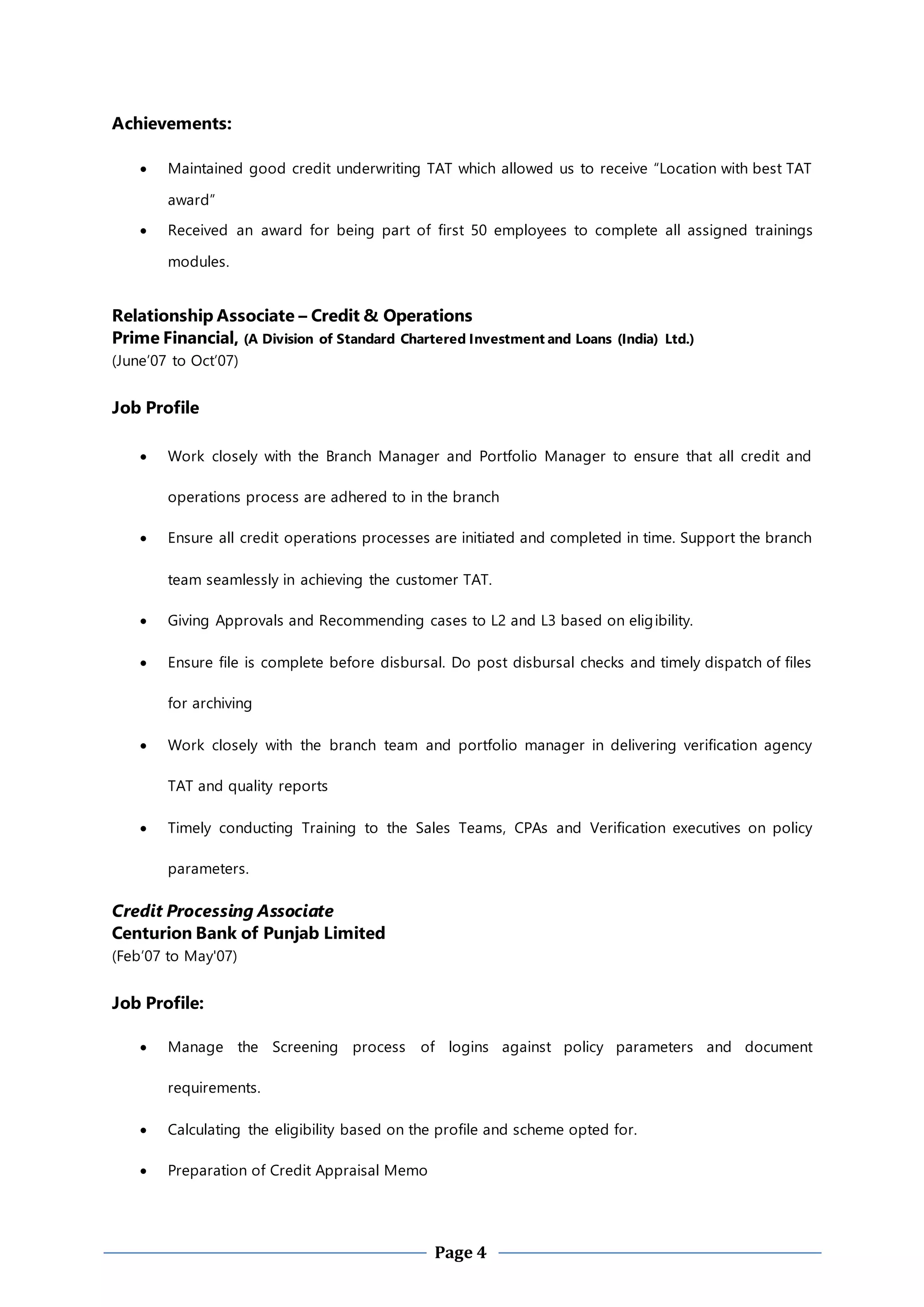 Resume of Kishore Kasarapu | DOCX | Business Accounting & Finance | Business