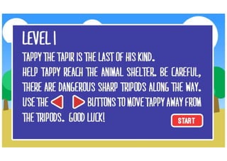 Tappy the Tapir game app | PDF