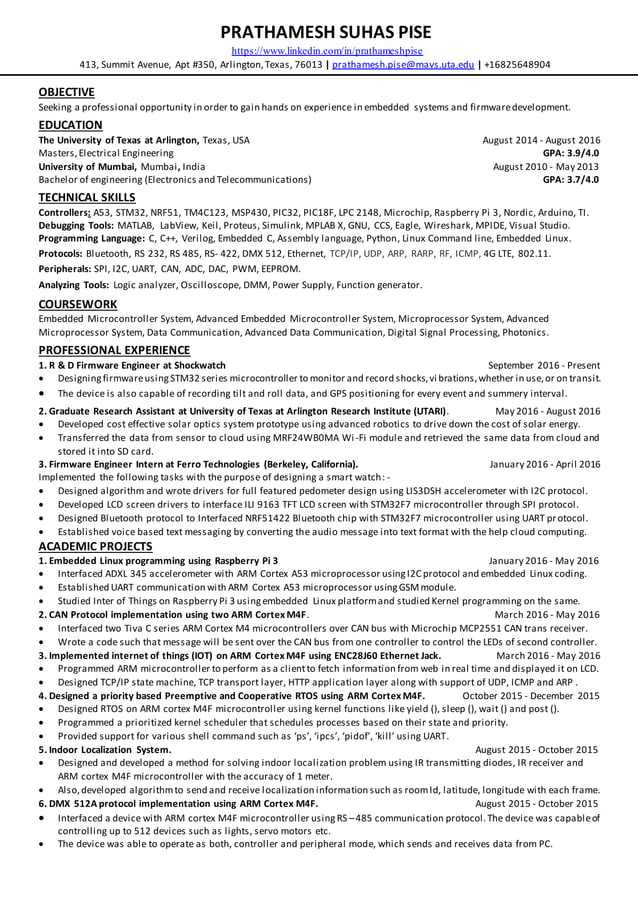 RESUME _ PRATHAMESH PISE | PDF