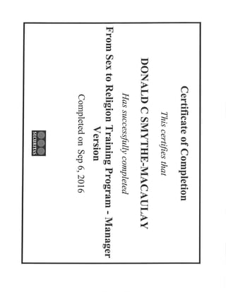 Certificates of completion | PDF