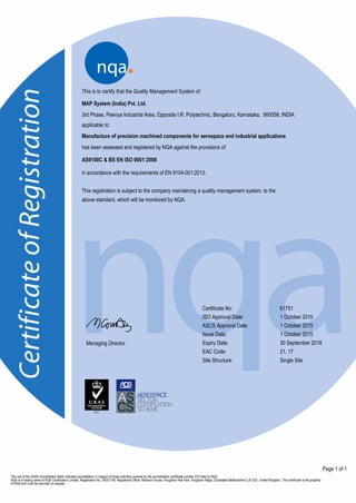 61751-AS CERTIFICATE | PDF