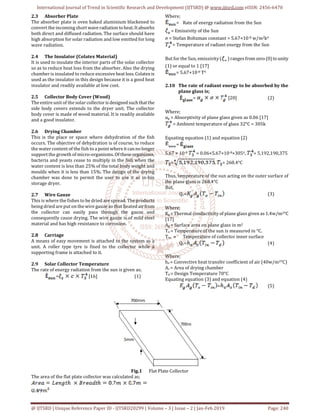 Design, Construction, and Simulation of a Solar Fish Dryer | PDF