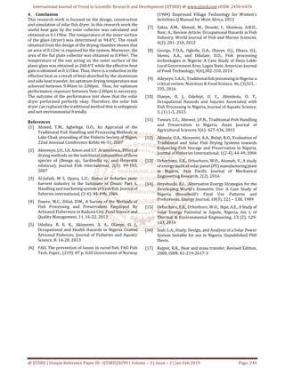 Design, Construction, and Simulation of a Solar Fish Dryer | PDF