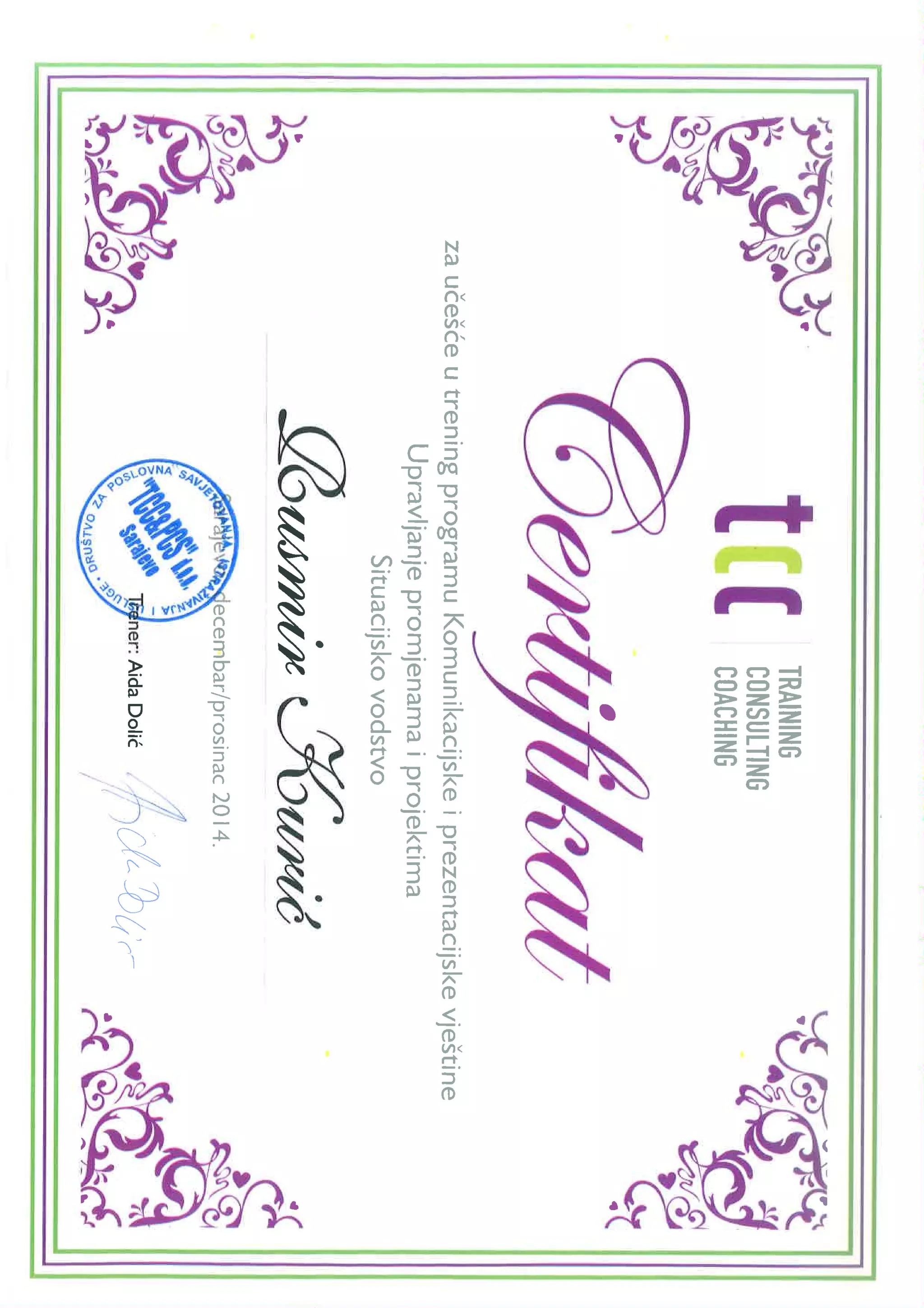 Certificat TCC | PDF
