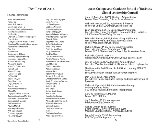 Convocation Booklet Sp 14 | PPT