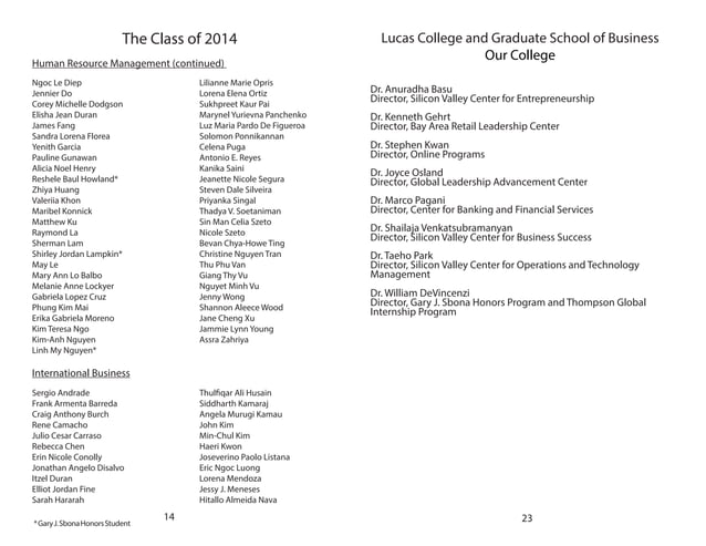Convocation Booklet Sp 14 | PPT