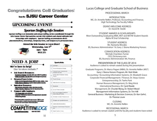 Convocation Booklet Sp 14 | PPT | Free Download