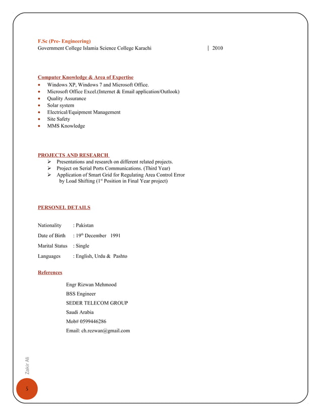 CV Shabbir 1 | PDF