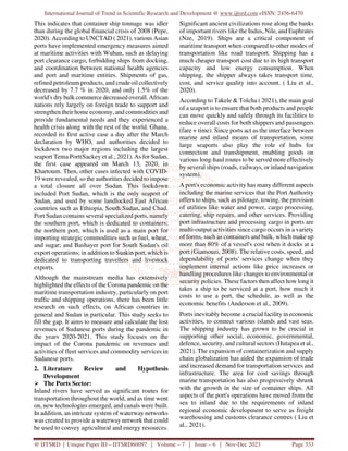 Effects of the Coronavirus Pandemic on Ports Revenues Applied Study on Sudanese Ports | PDF