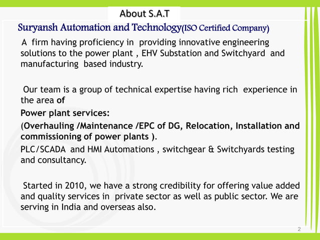SAT COMPANY_INTRODUCTION_PRESENTATION | PPT