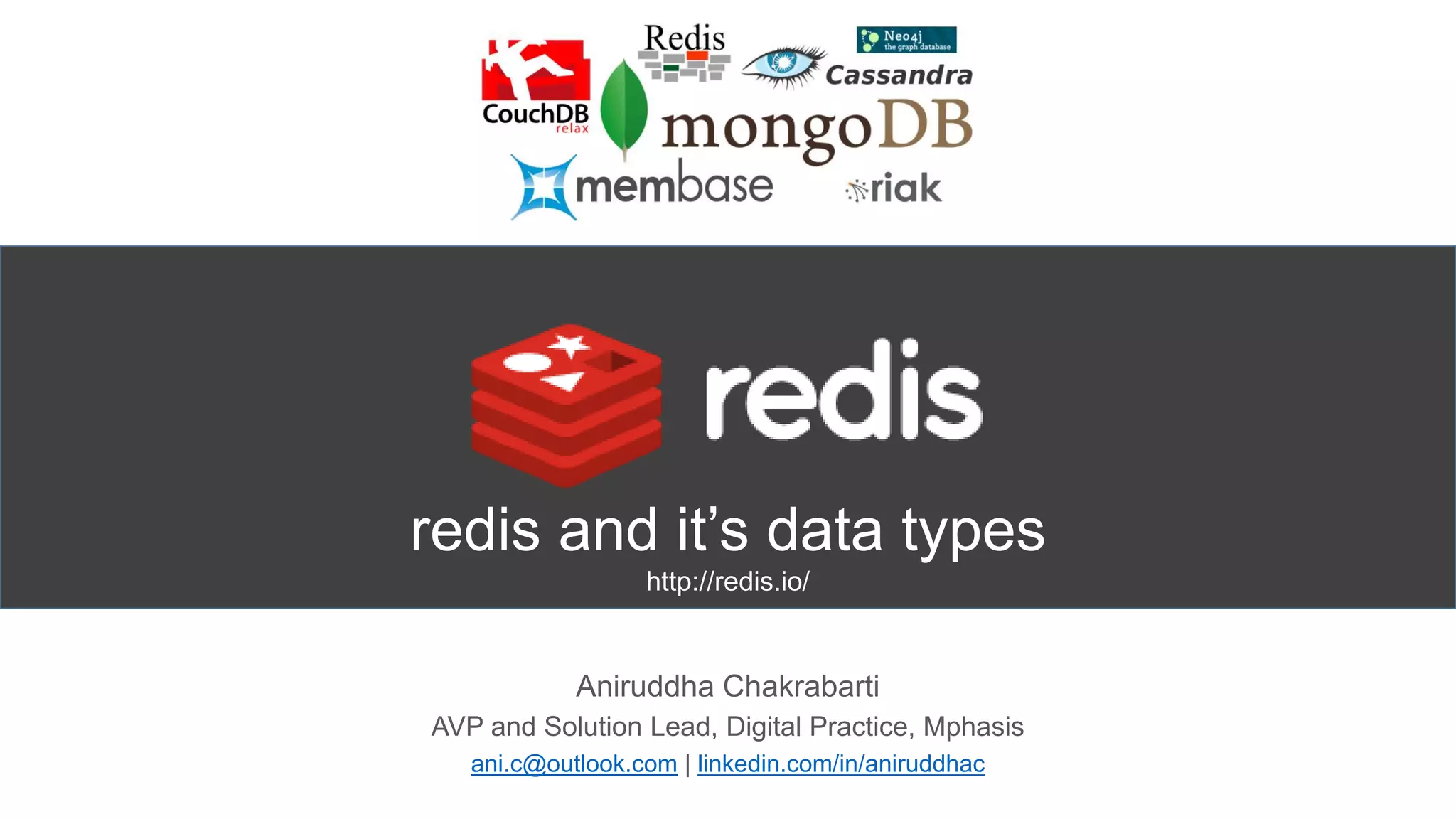 Redis and it's data types | PPT