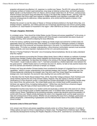 Chinese Missiles and the Walmart Factor | U.S. Naval Institute | PDF