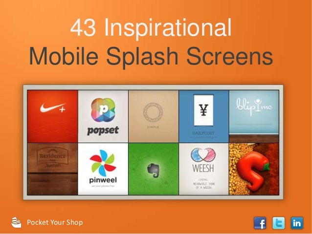 43 Inspirational Mobile Splash Screens