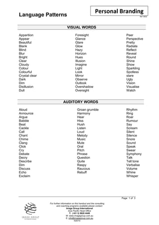 Language pattern | PDF | Music | Entertainment