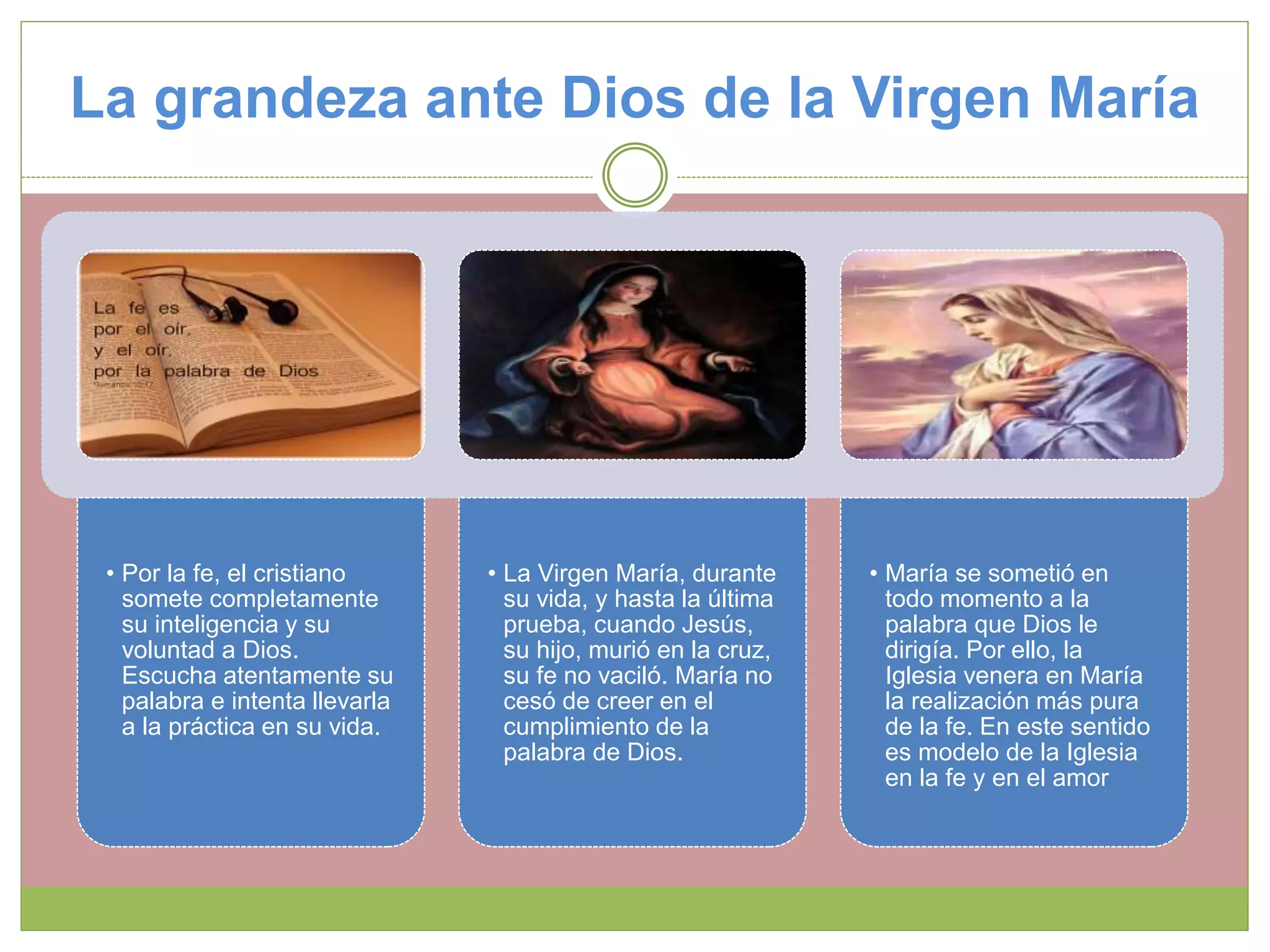 42: Maria, modelo de la fe | PPSX | Christianity | Religion & Spirituality