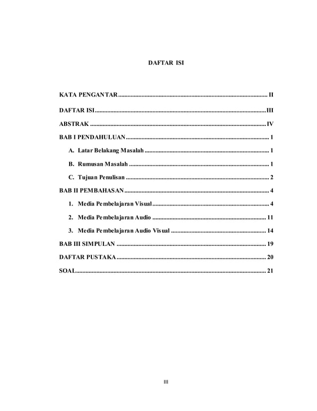 MEDIA PEMBELAJARAN VISUAL, AUDIO, DAN AUDIO VISUAL | DOCX