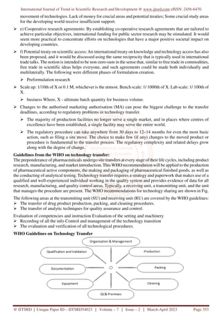 Overview of Technology Transfer in Pharmaceutical Industry | PDF | Pharmaceutical Industry ...