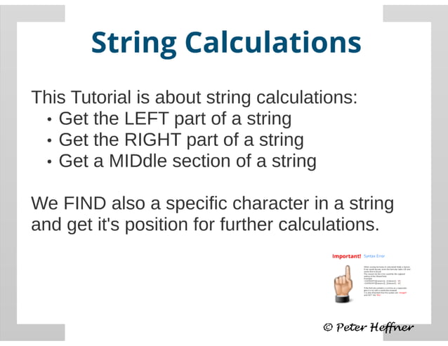 SharePoint Lesson #43:Some String Calculations | PDF