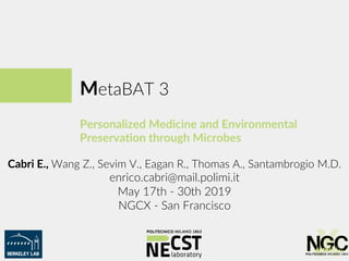 A Machine Learning-based tool for Metagenome datasets binning - talk ...