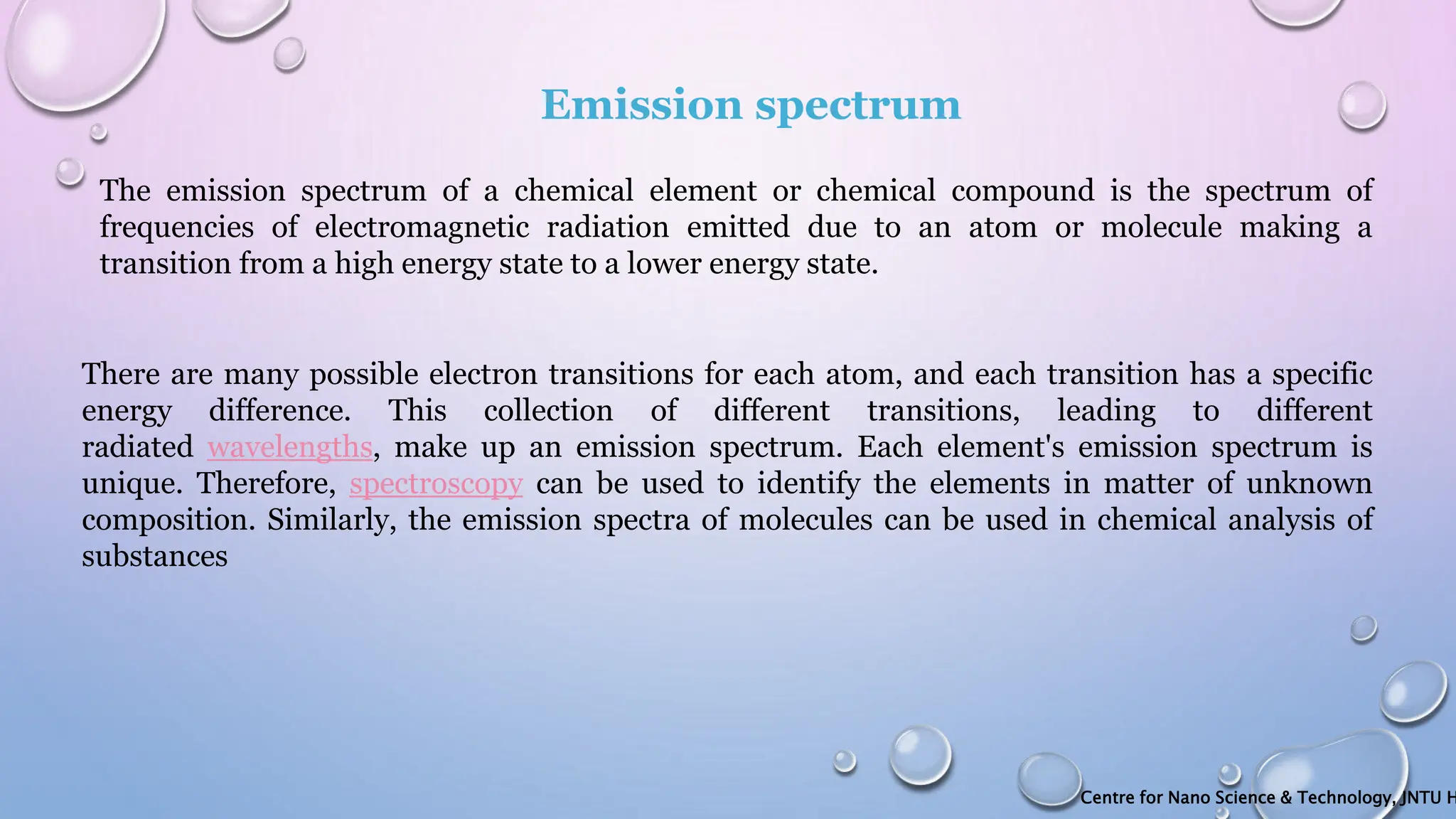 Atomic spectroscopy Introduction to Absorption, Emission, Molecular ...