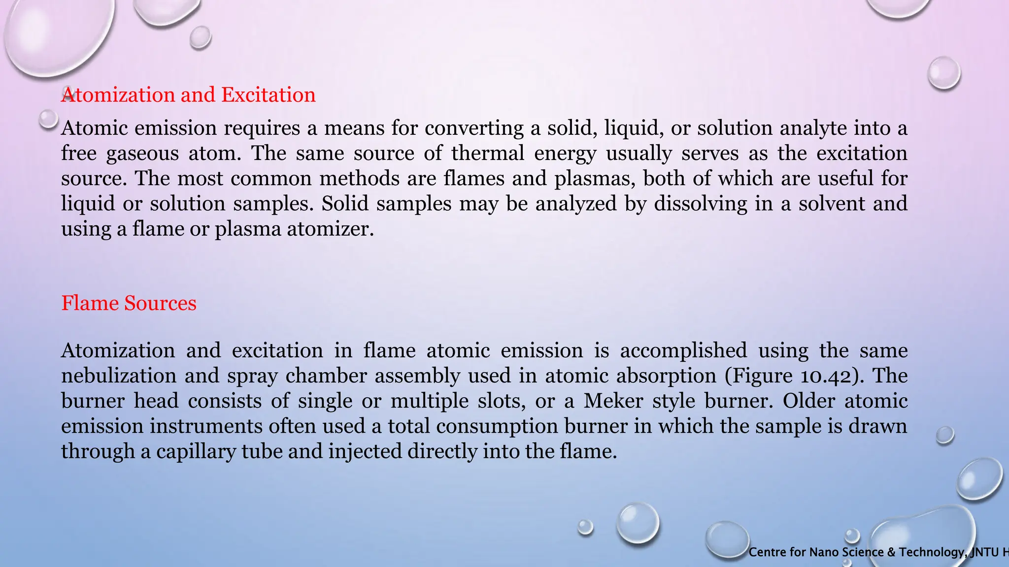 Atomic spectroscopy Introduction to Absorption, Emission, Molecular ...